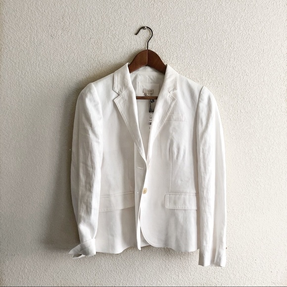 J. Crew Factory | Jackets & Coats | J Crew Linen Blazer | Poshmark